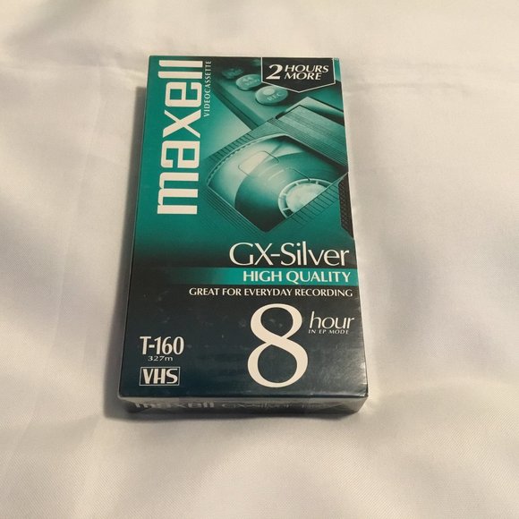 Maxell | Media | Maxell Gxsilver T6 8 Hour High Quality Vhs Blank Tape Single | Poshmark